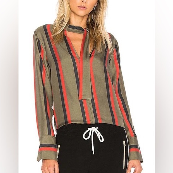 Equipment | Tops | Equipment Womens Janelle Belt Neck Blouse | Poshmark